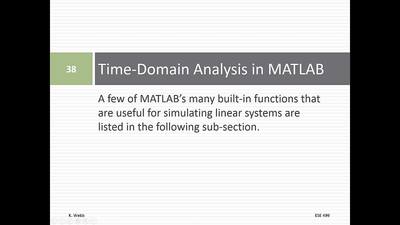 Time-Domain Dynamic System Analysis - OSU MediaSpace