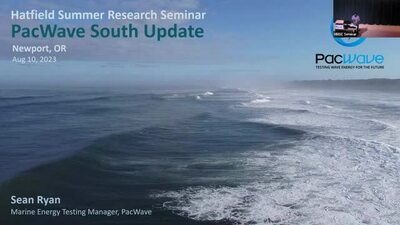 HMSC Summer Seminar Series - Testing Wave Energy for the Future: An ...
