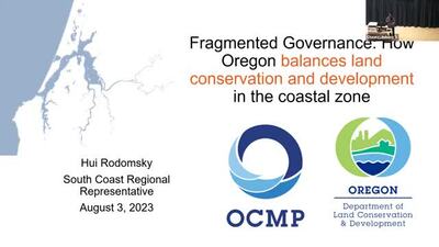 HMSC Summer Seminar Series - Fragmented Governance: How Oregon balances ...