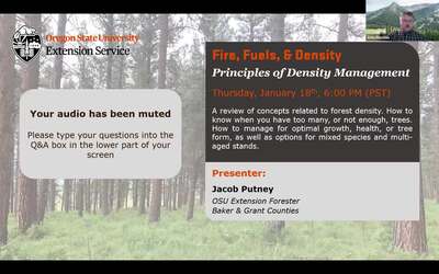 Principles of Density Management - OSU MediaSpace