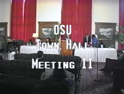 “OSU Town Hall II (Second Race Meeting)”, February 10, 1992 - OSU ...