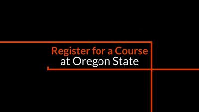 How to Register for a Course - OSU MediaSpace