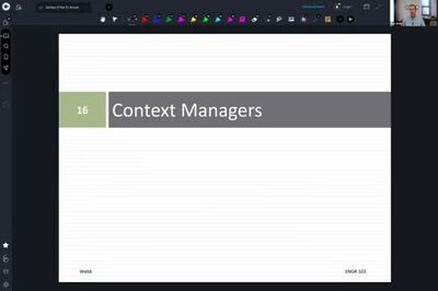 Writing with Context Managers - OSU MediaSpace