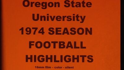 Oregon State University football montage, 1974 - OSU MediaSpace