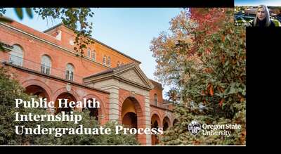 Undergraduate public health internship process - OSU MediaSpace