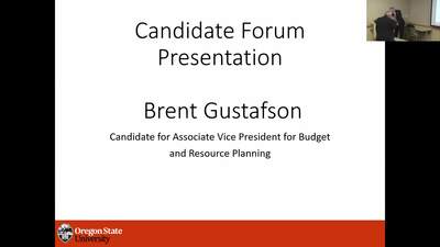 University Forum: Assoc. Vice Pres. for Budget and Resource Planning ...
