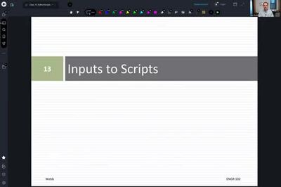 Inputs to Scripts - OSU MediaSpace