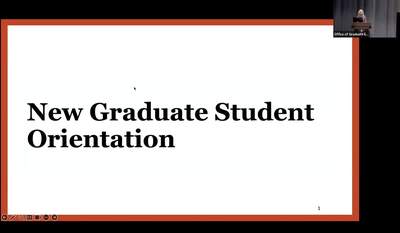 New Graduate Student Orientation 2025 - Welcome - OSU MediaSpace