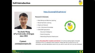 AI Seminar 112: Yu Wang - OSU MediaSpace