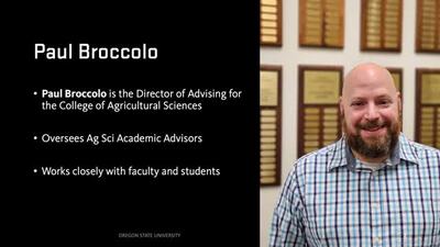 Paul B Academic Overview: AgSci_START-Video_05-03-2024 - OSU MediaSpace
