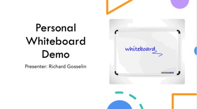 Personal White Board Demo - Edutube