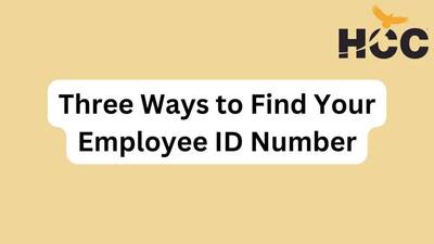 How to Find Your HCC Employee ID - Edutube