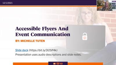 2021 - Accessible Event Flyers and Communications - Clemson University