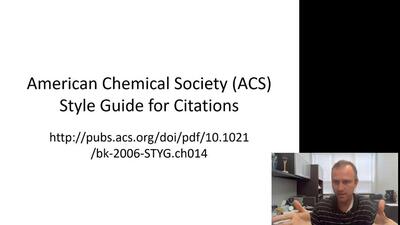 ACS Style Citations - Clemson University