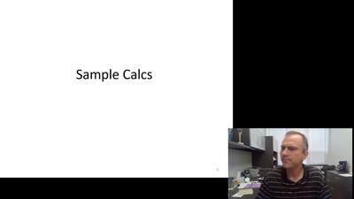 Sample Calcs - Clemson University