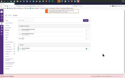 Canvas New Quizzing (Quiz builder) - NVDA FireFox - Clemson University
