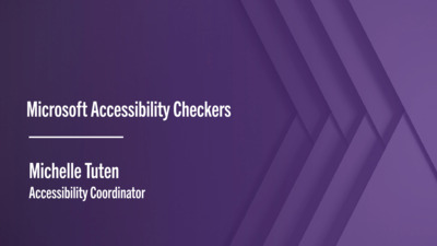 Microsoft Accessibility Checkers - Clemson University