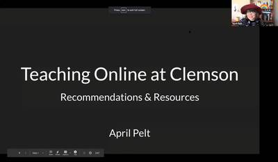 2020 - Faculty Teaching Online - Clemson University