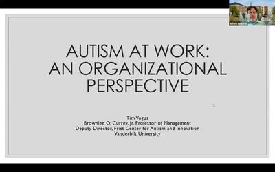 2021 - Autism at Work: Taking an Organizational Perspective - Clemson ...