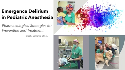 Emergence Delirium in Pediatric Anesthesia - Brooke Williams, CRNA ...