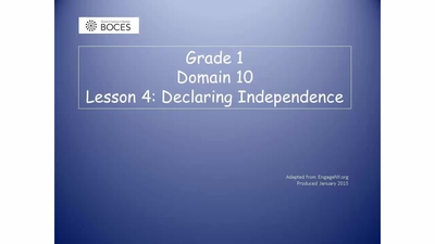 Lesson 4 Read Aloud: Declaring Independence - Oneida Herkimer Madison ...