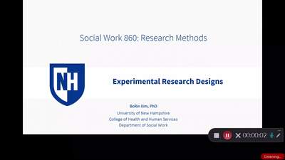 Research Design Overview - UNH Media
