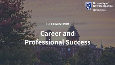 Career and Professional Success at UNH Manchester - UNH Media
