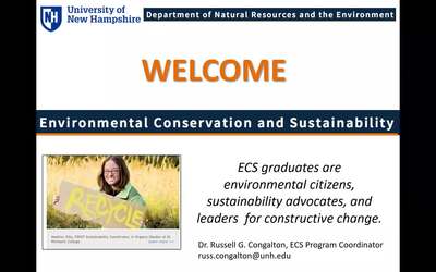 Environmental Conservation and Sustainability Major Info Session - UNH ...