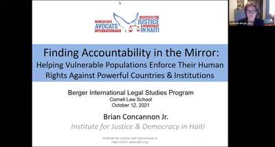 Berger International Speaker Series with Brian Concannon - Finding ...