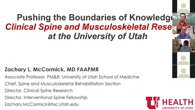 PM&R Grand Rounds: Pushing the Boundaries of Knowledge Clinical Spine ...