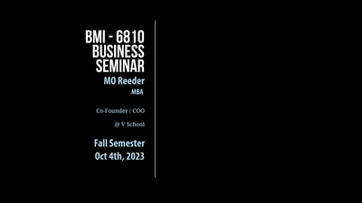 MO Reeder, MBA Co-Founder / COO @ V School - HSC MediaSpace