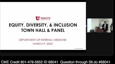 Department of Internal Medicine Town Hall: Equity, Diversity and ...