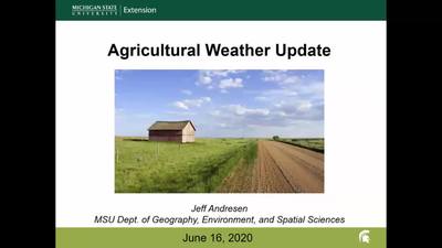 Agricultural weather forecast for June 16, 2020 - MSU MediaSpace