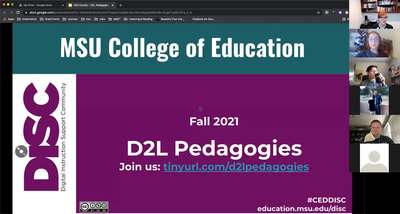 D2L Pedagogies Workshop Recording - MSU MediaSpace