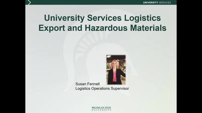 International Research II University Services Logistics Documentation ...