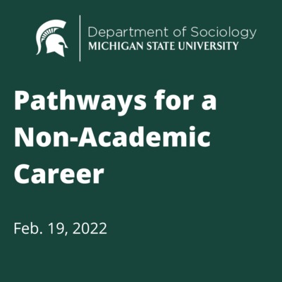 Pathways for Non-Academic Careers - MSU MediaSpace