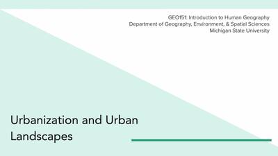 Urbanization An Introduction To Urban Geography Edition Cinematic