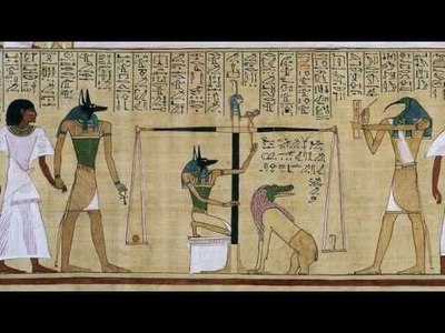 Judgement in the Presence of Osiris, Hunefer's Book of the Dead - MSU ...