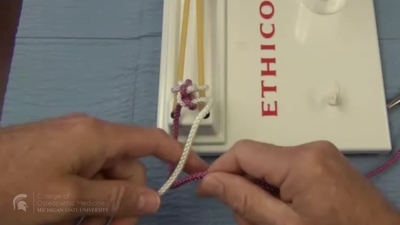One Handed Tie LH suture - MSU MediaSpace
