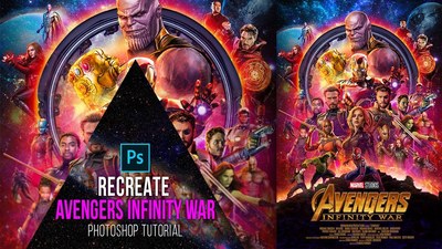 Avengers Infinity War Poster- Photoshop CC Tutorial - How To Recreate ...