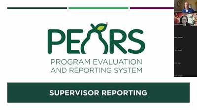 SUPERvisor reporting training for PEARS - MSU MediaSpace