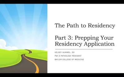 Preparing Your Application for Pathology Residency - MSU MediaSpace