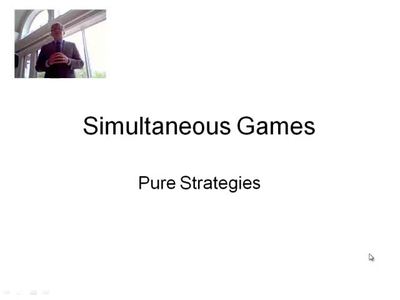lecture simultaneous games - MSU MediaSpace