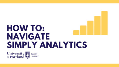 How To Navigate Simply Analytics - Media@UP